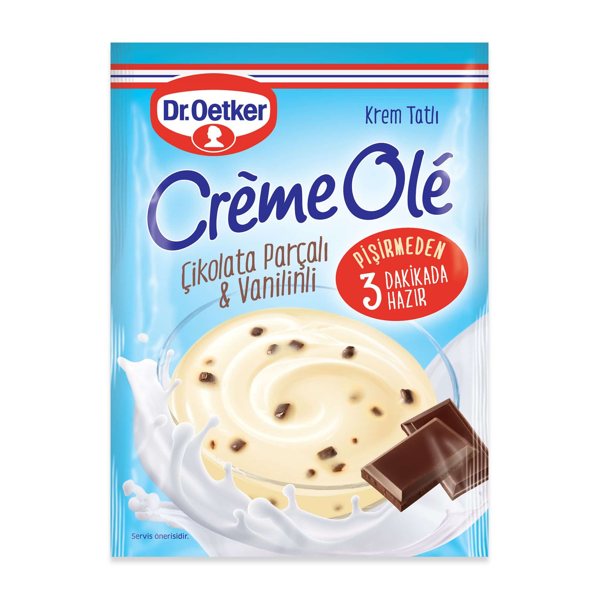 Creme Olé Çikolata Parçalı Vanilinli Ön – Dr.Oetker Product Range